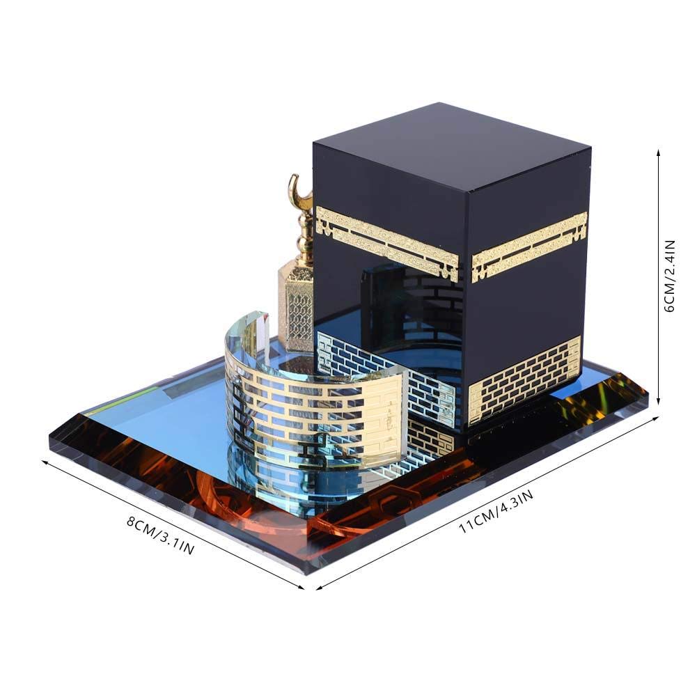 Buy Muslim Kaaba Model Crystal Gilded 3 Piece Set Kaaba Replica Model ...