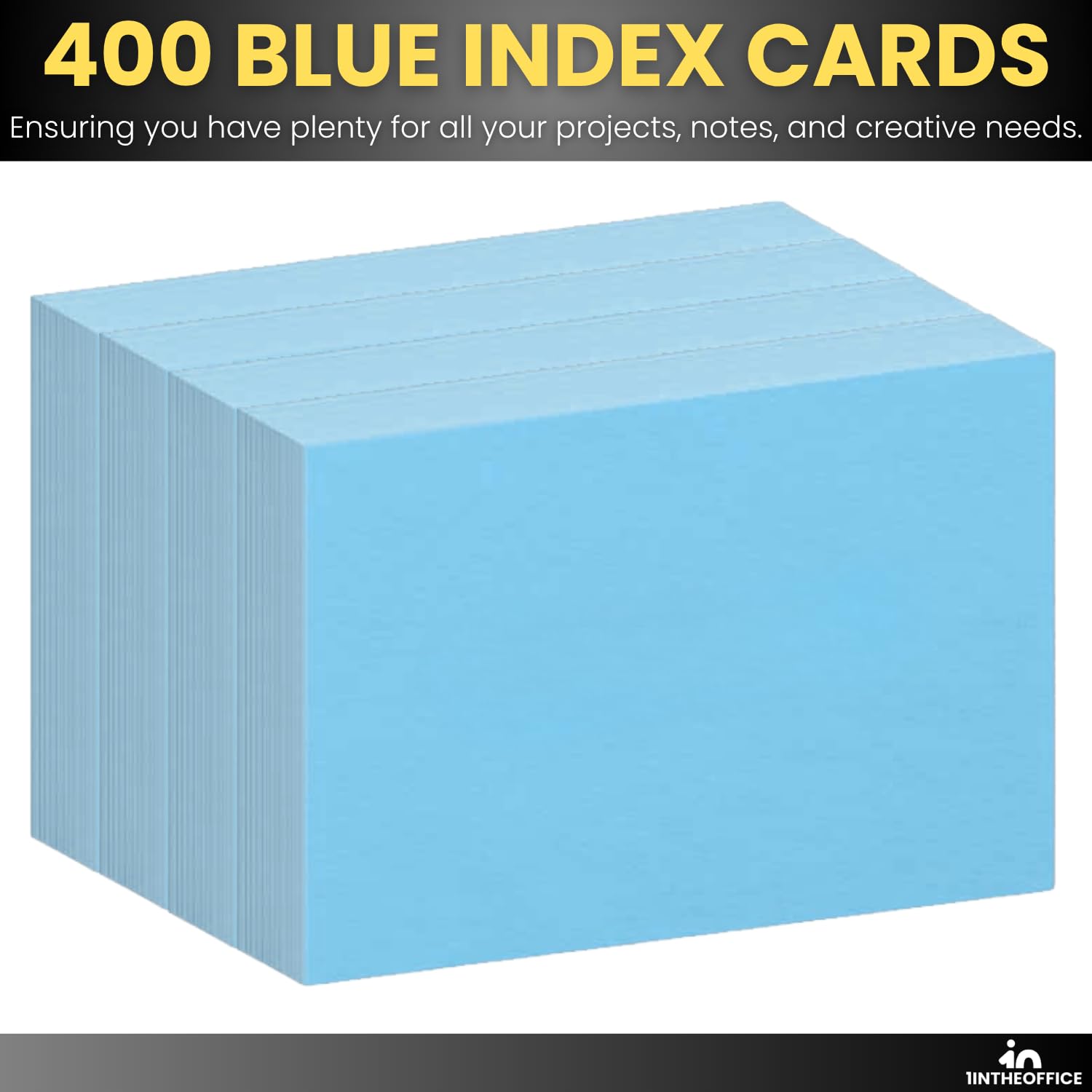 Snapklik.com : 1InTheOffice Blue Blank Index Cards