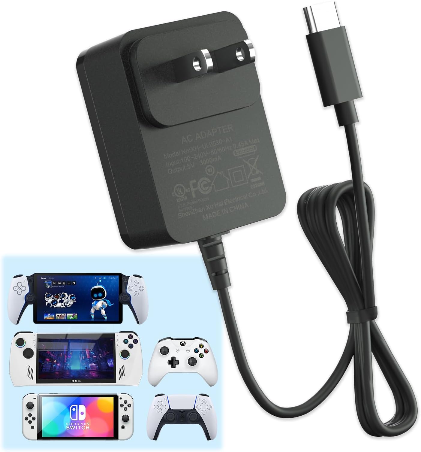 Amazon.com: HEATFUN Charger for PlayStation Portal, Portable and Fast ...