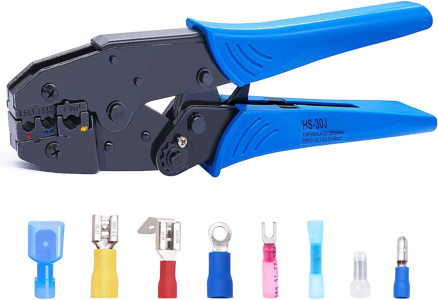 Amazon.com: smseace 580pcs 3-Values Closed End Crimp Terminal with Wire ...