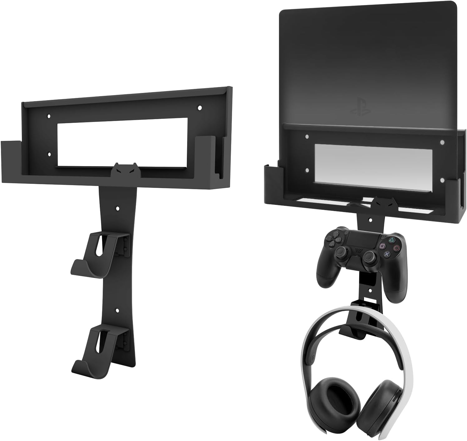 Amazon.com: BracNova Wall Mount for PS4 Slim,Steel PS4 Slim Mount ...