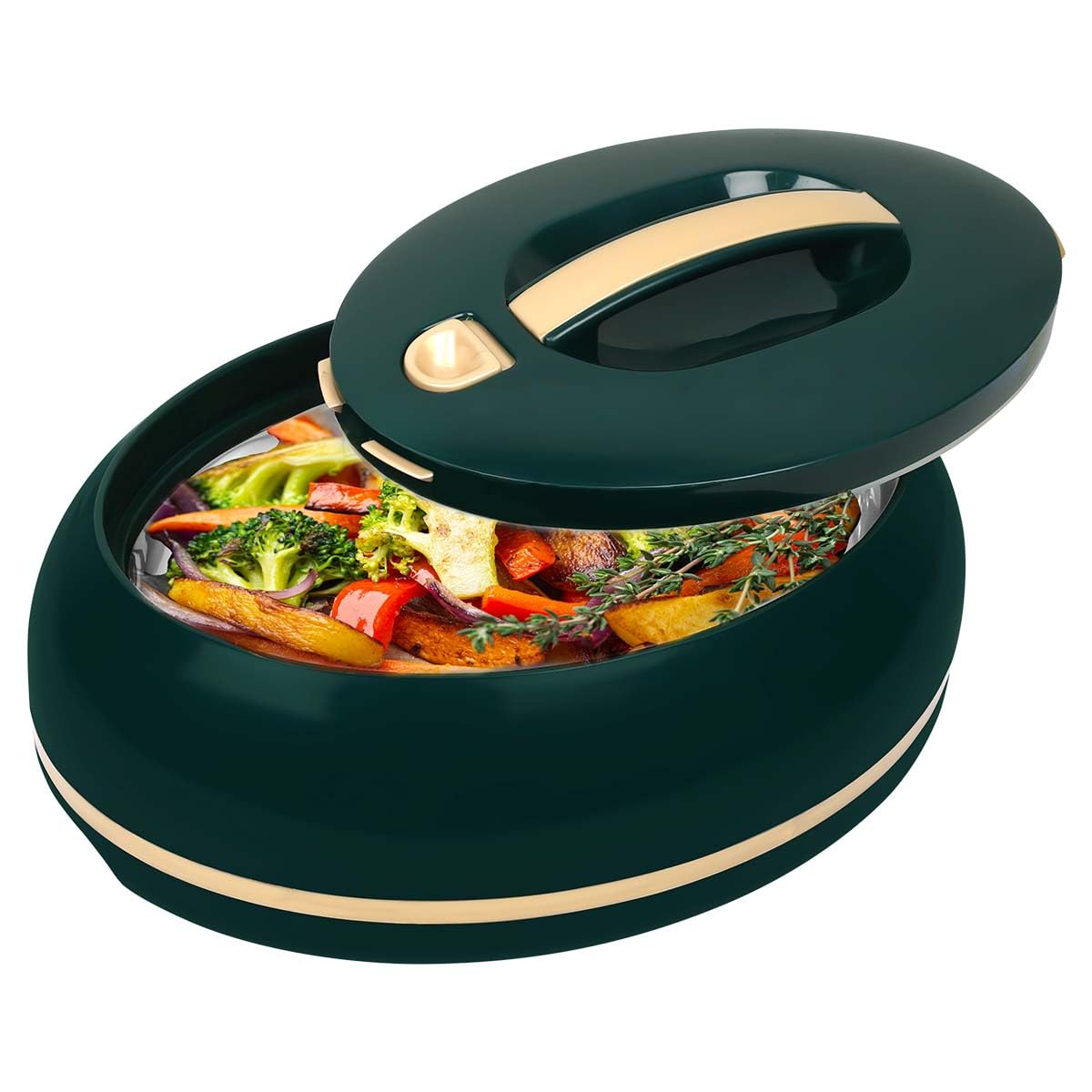 Amazon.com: Elegant Large Oval Insulated Casserole Carrier Dish- One ...