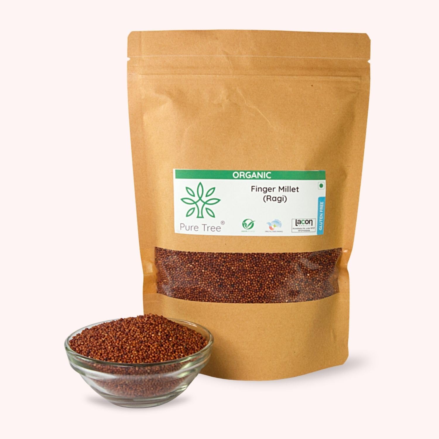 Pure Tree | Certified Organic | Ragi Whole | 1900 g | Finger Millet ...
