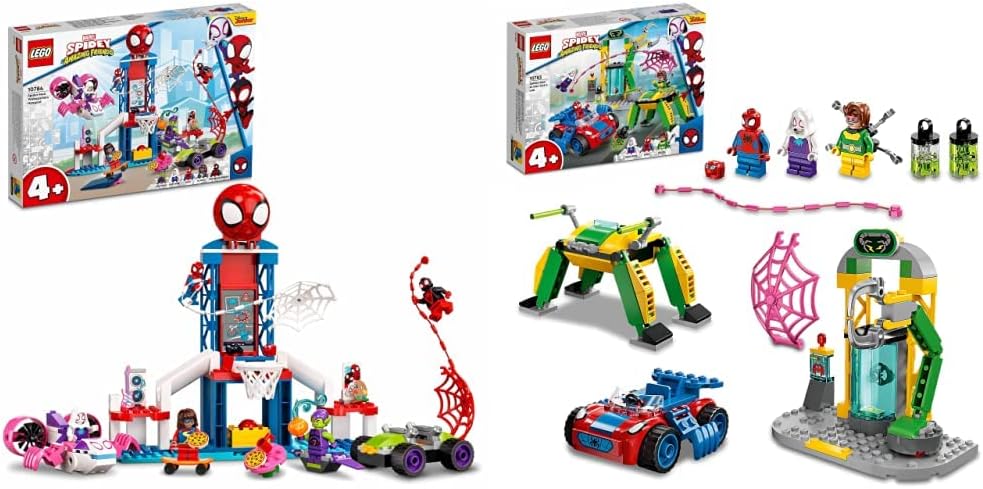 LEGO 10784 Marvel Spider-Man Webquarters Hangout, Toy for Kids Age 4 ...