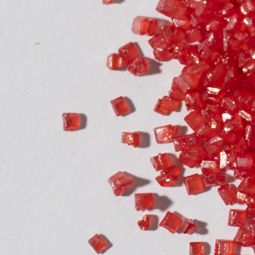 Snapklik.com : Red Sanding Sugar Edible Sugar Sprinkles For Cakes ...