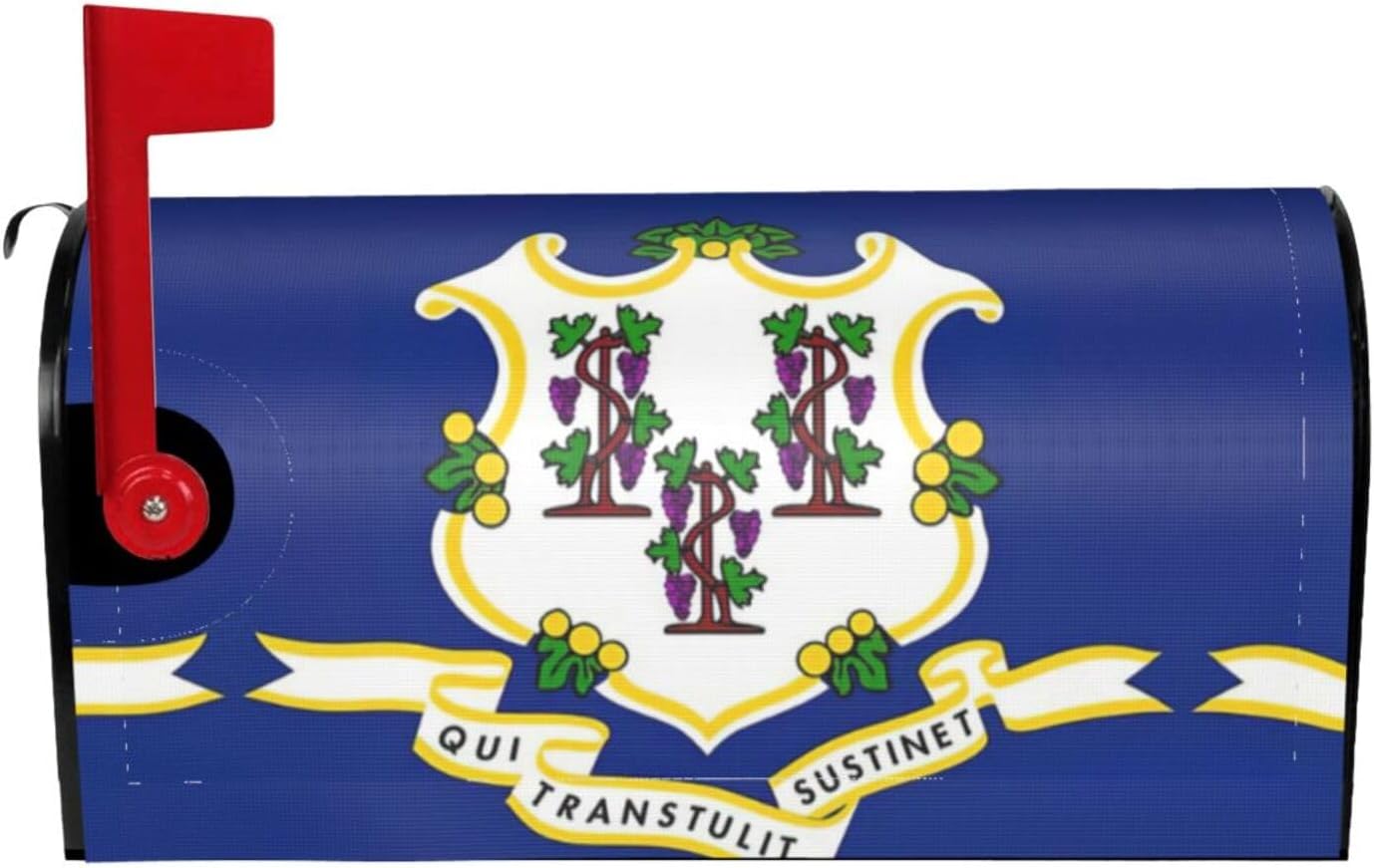 Connecticut State Flag Print Spring Mailbox Covers,Outdoor Decor,Easy ...