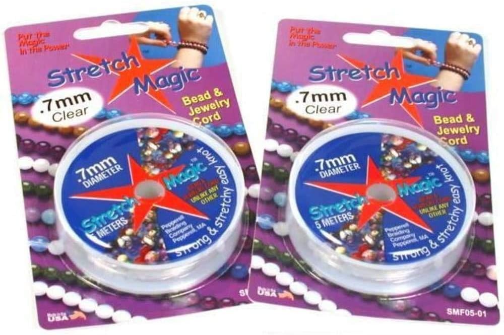 Amazon.com: Elastic Beading Cord Stretch Magic 2-Spools