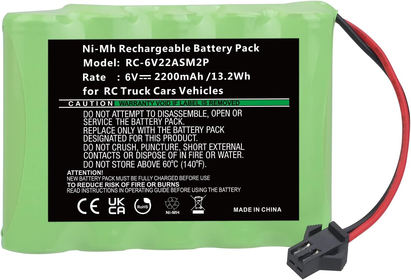 Amazon.com: Gecoty 6V aa Battery Pack,Upgrade 2400mAh Rechargeable ...