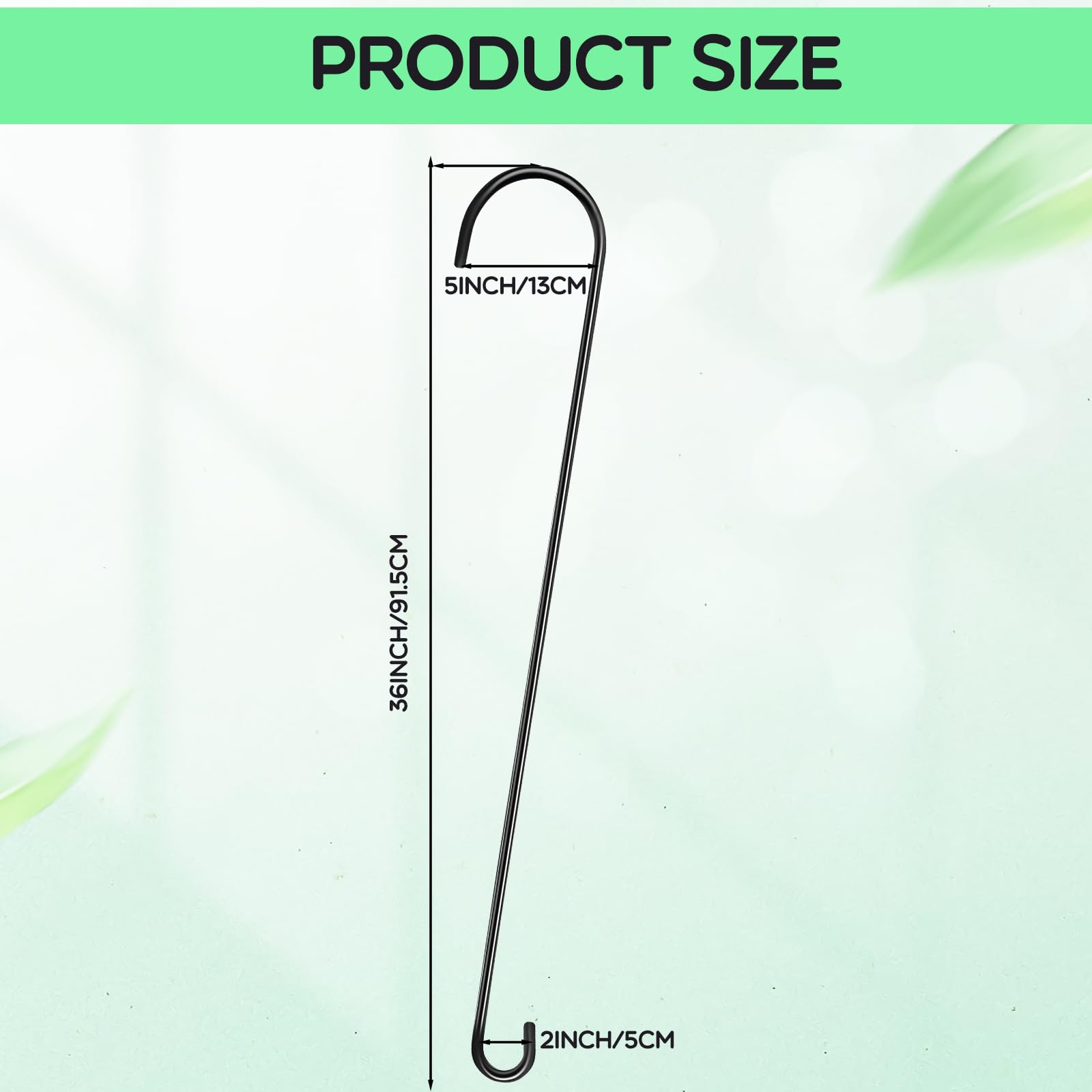 Snapklik.com : Leriton 6 Pack 36 Inch Large S Hooks For Hanging Plants ...