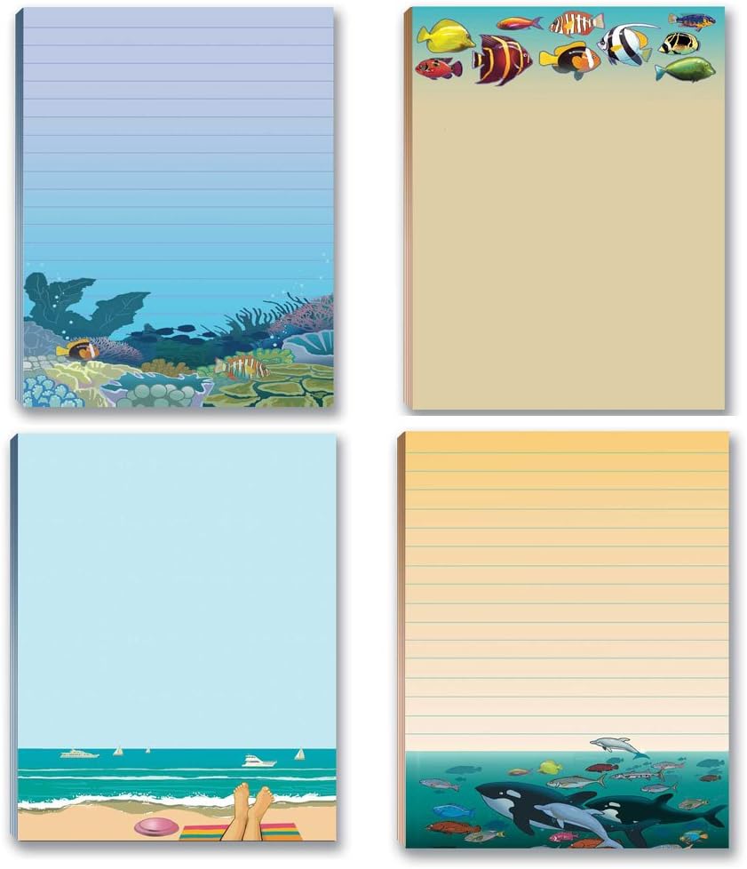 Amazon.com : Junkin 8 Pack Fun Pattern Designs Pads Assorted Notepads ...