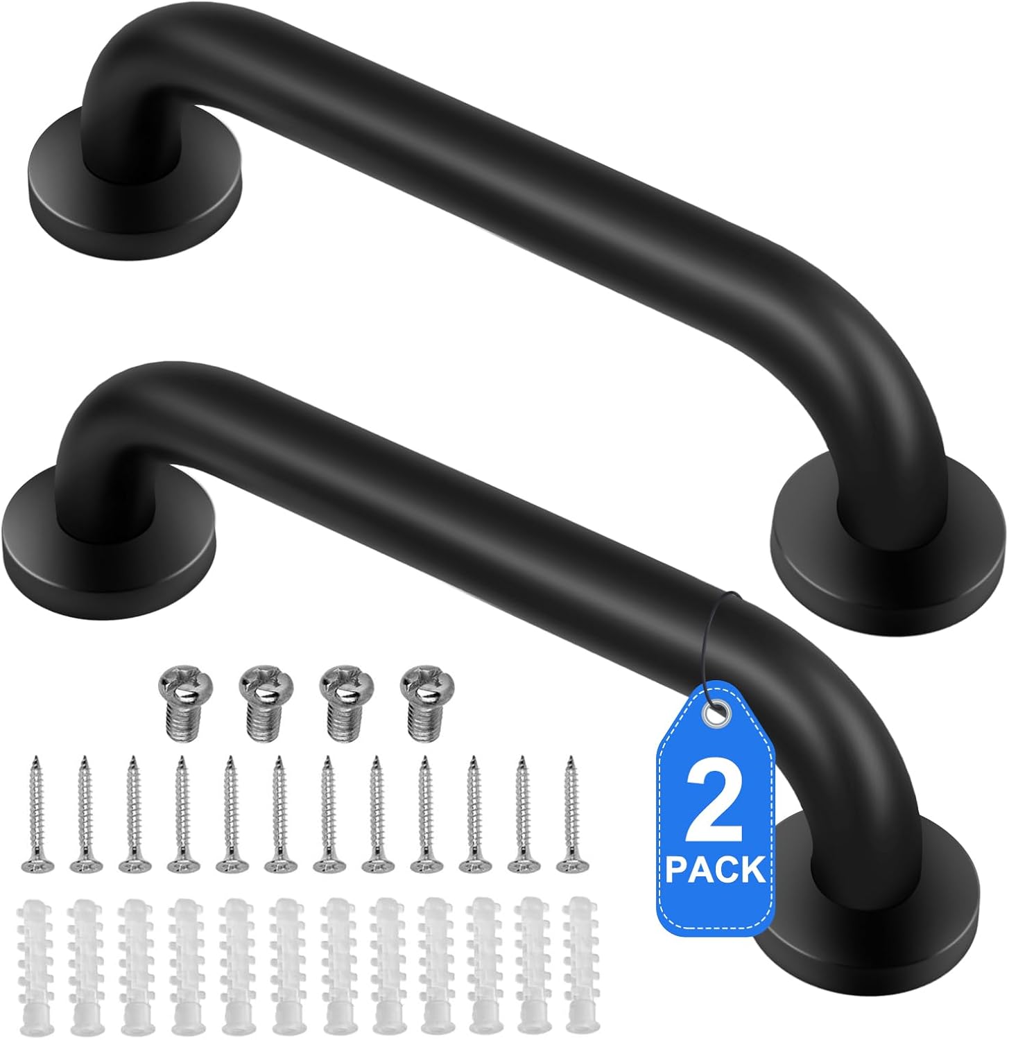 Amazon.com: 2 Pack Shower Grab Bar, Stainless Steel Bathroom Grab Bar ...