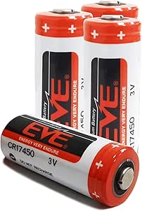 Amazon.com: GRE-Energy 4 Pack EVE CR17450 3V Lithium Battery 2400mAh ...