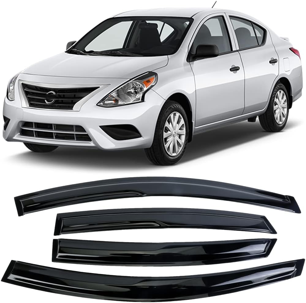 Amazon.com: MISIOEK Rain Guards Suitable for 2012-2019 Nissan Versa ...