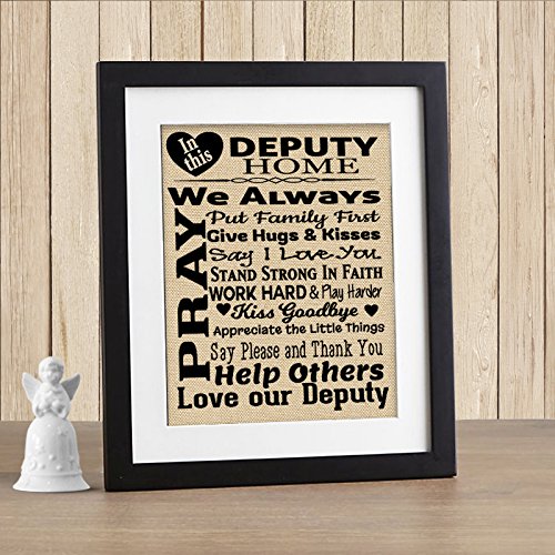 Amazon.com: Police Officer's Law Enforcement Sign, Deputy Sign, Sheriff ...