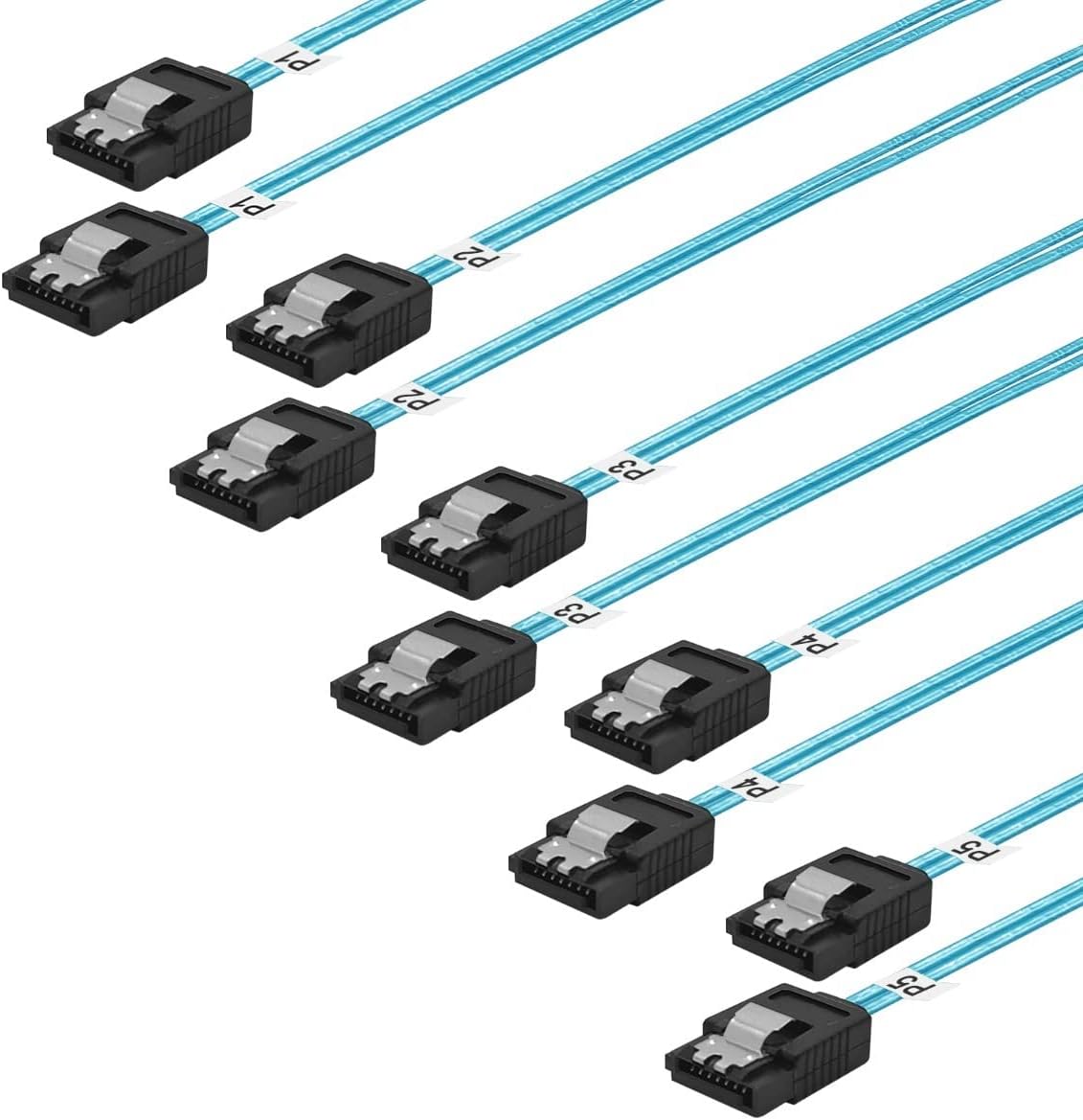 Amazon.com: CableDeconn High Speed 6Gbps 4pcs/set Sata Cable Sas Cable ...