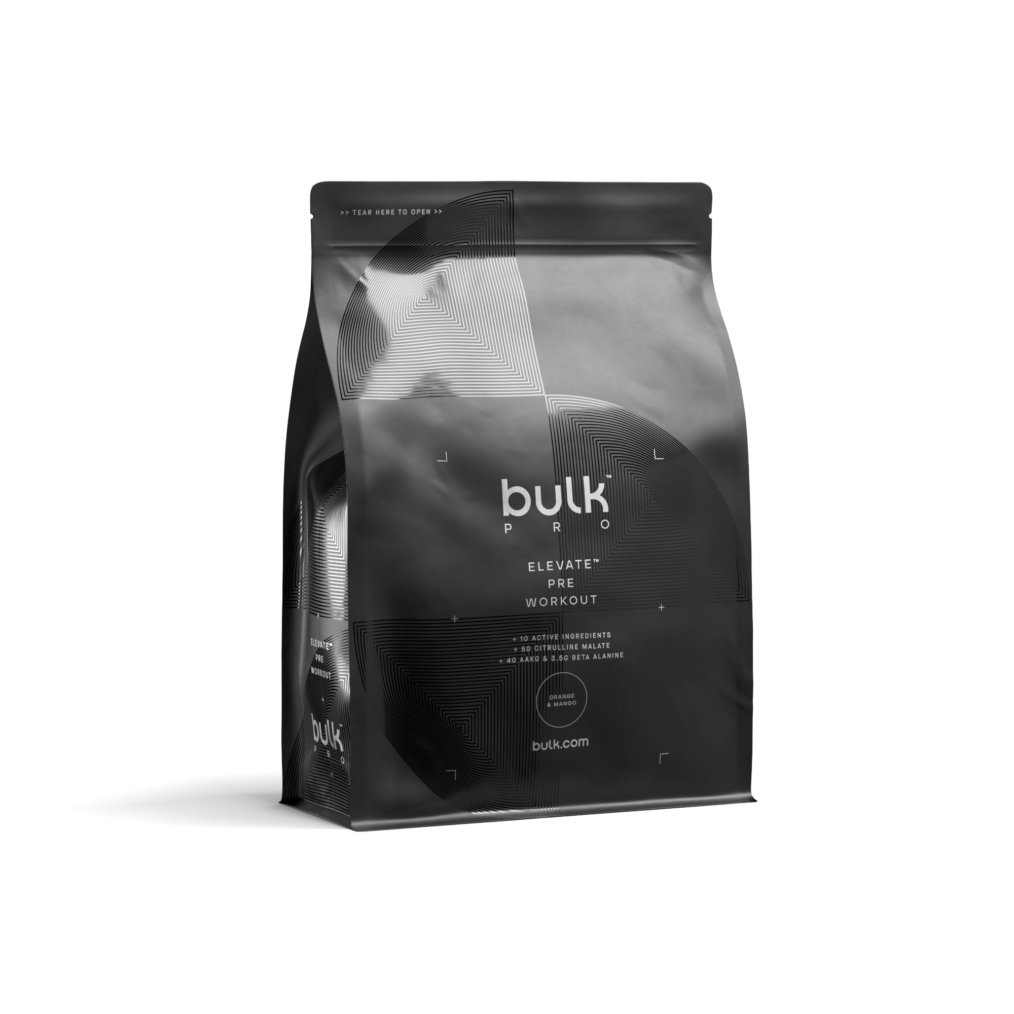 Bulk Elevate, Pre Workout Supplement Powder, Orange and Mango, 660 g ...