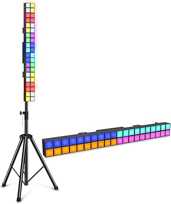 Amazon.com: Telbum DJ Stage Lights Bar with Stand, 100W RGB LED DMX ...