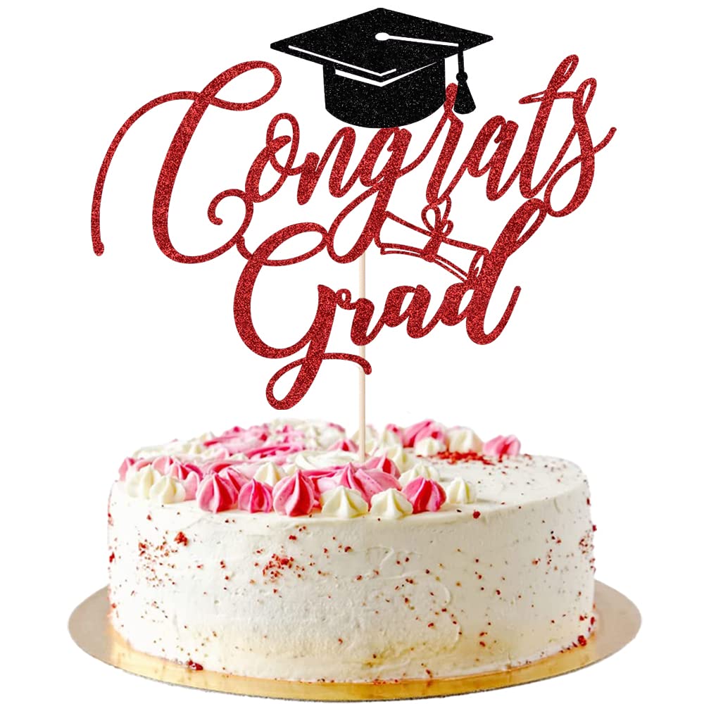 Congrats Grad 2024 Graduation Cake Topper,Congrats Grad Cake Decor ...