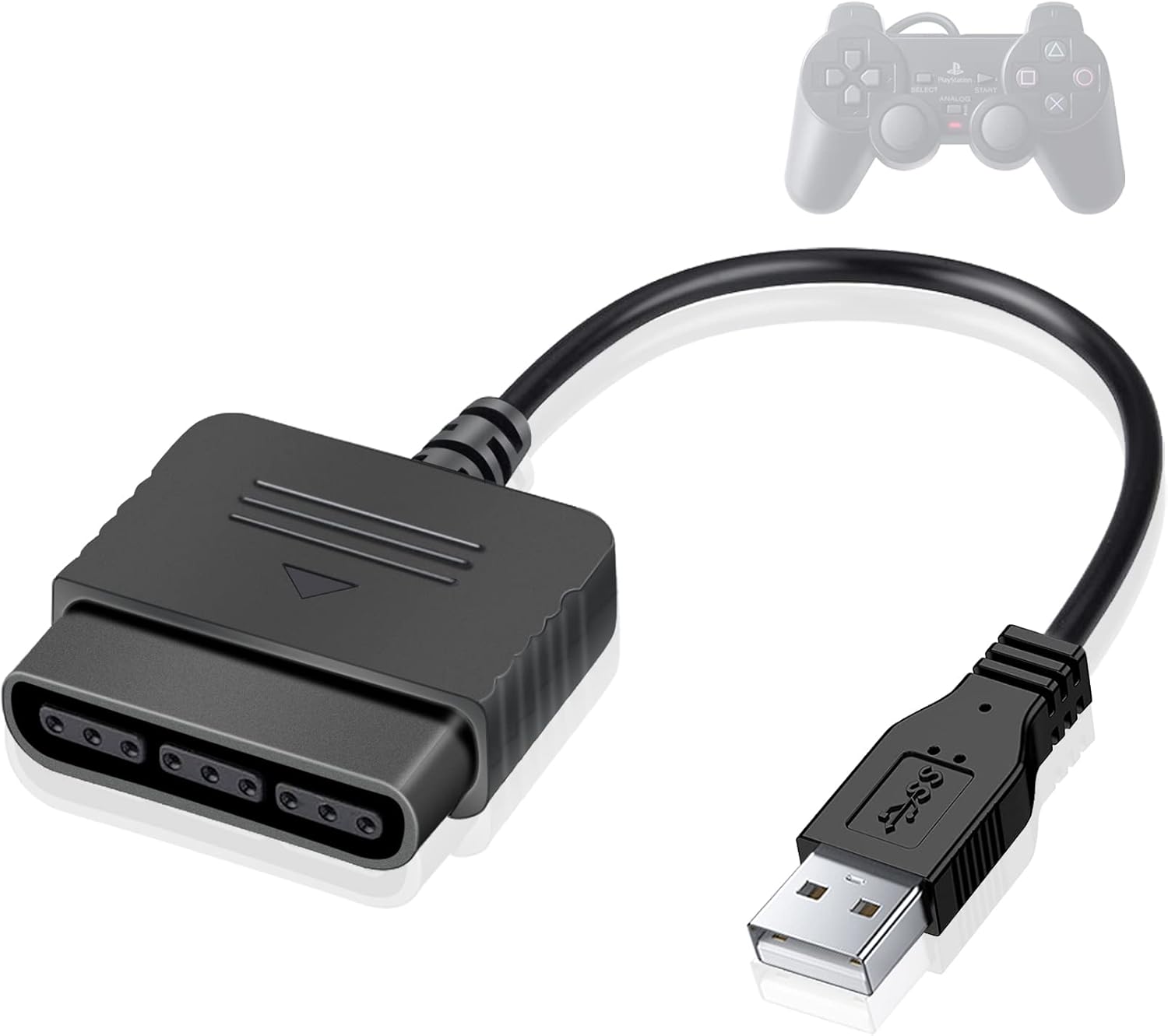 Amazon.com: PS2 Controller to USB Adapter Converter Cable is Compatible ...