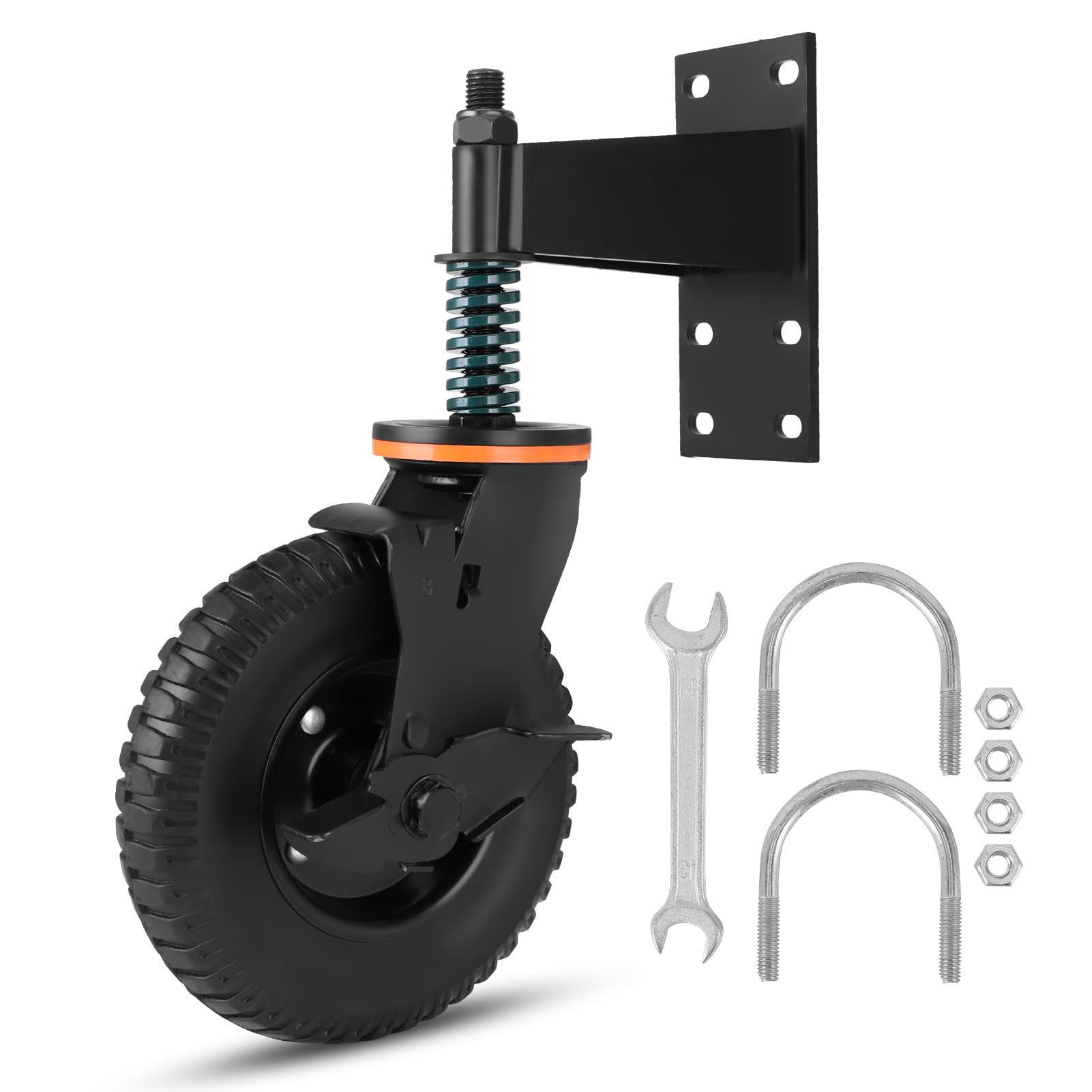 Gate Kit For Wooden Fence 4 Inch Heavy Duty Gate Wheel With Brake ...