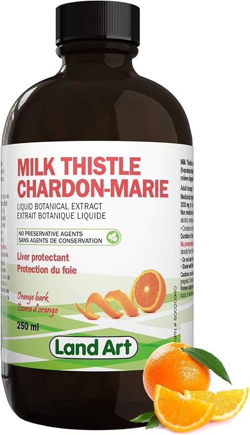 Milk Thistle - Liver Cleanse Detox - Liquid for Maximum Absorption - 250ml – Sugar Free - GMO ...