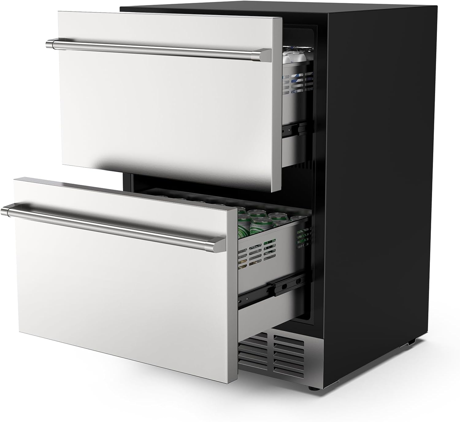 Amazon.com: Mojgar 24 Inch Outdoor Double Drawer Fridge, Under Counter ...