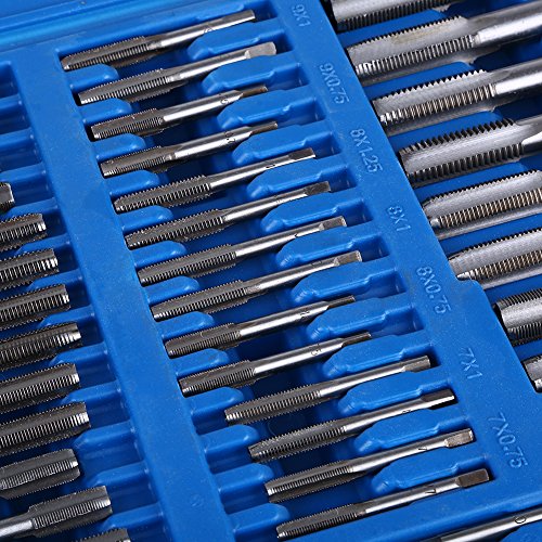 Tap and Die Set, Case with Set of Tools for Threading 110 Pieces, M2 ...