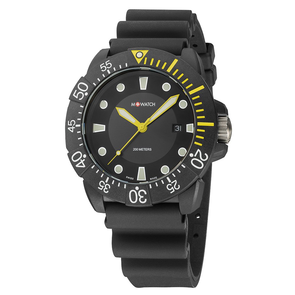 M-WATCH Swiss Made Aqua 43 Analog Black Dial Men's Watch-WYY.92220.RB ...