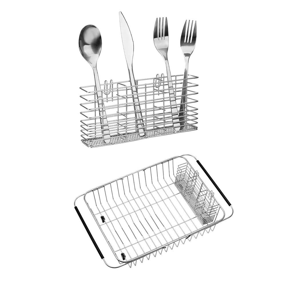Amazon.com - SANNO Stainless Steel Cutlery Utensil Holder Silverware ...