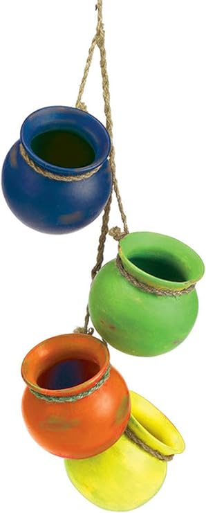 Amazon.com: Fennco Styles Home Decor Mini Ceramic Pot Set (Fiesta ...