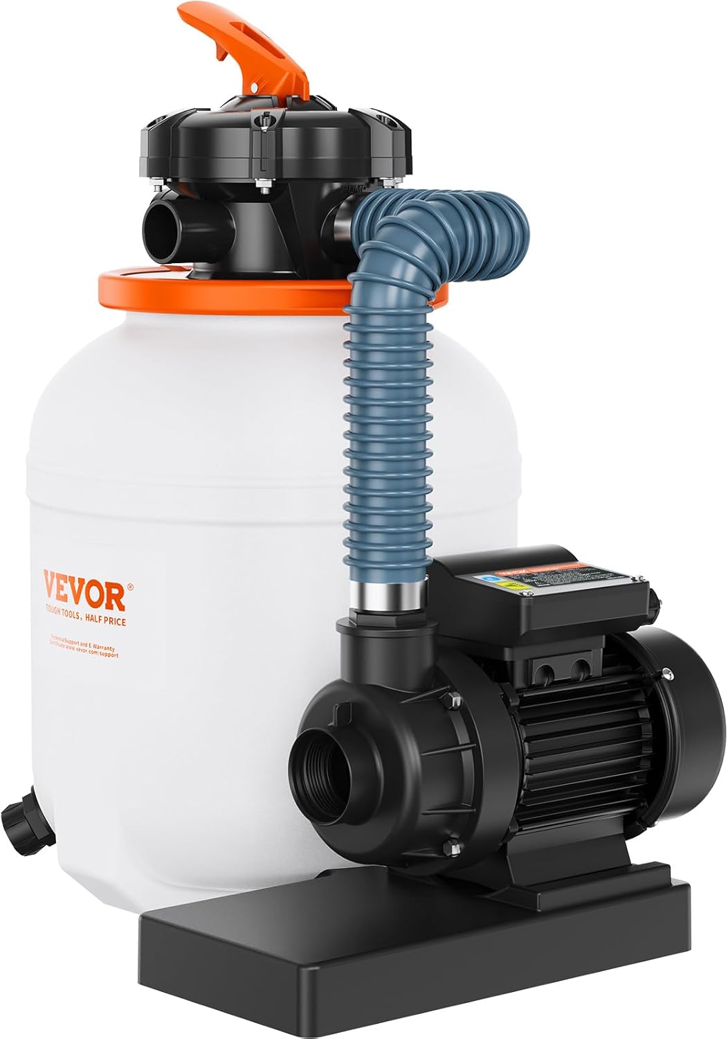 Amazon.com: VEVOR Sand Filter Pump for Above Ground Pools, 12-inch ...