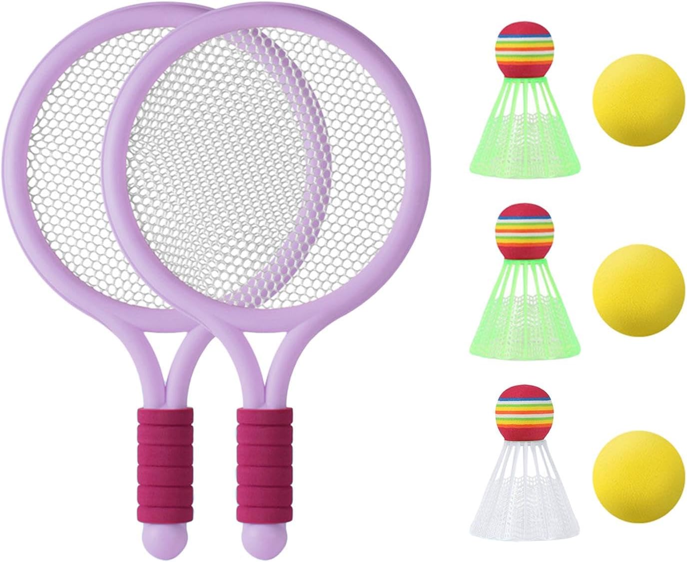 Amazon.co.jp: Kioware Kids Tennis Racket Badminton Set Game Toy ...
