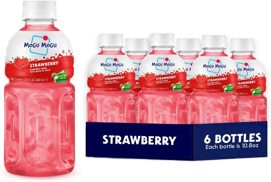 Amazon.com : Mogu Mogu Drink Watermelon Juice (6 Bottles) Delicious ...