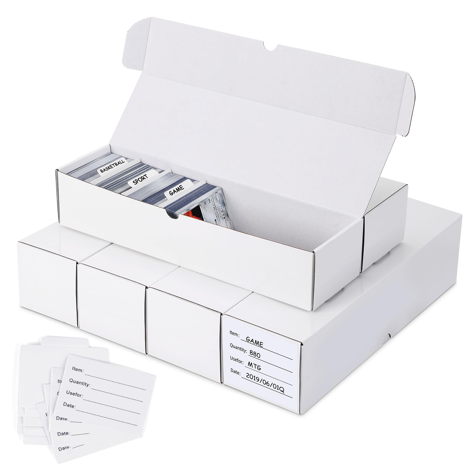 Snapklik.com : NEOACT 14.4 INCH Trading Card Storage Box,6 Pack 1000ct ...