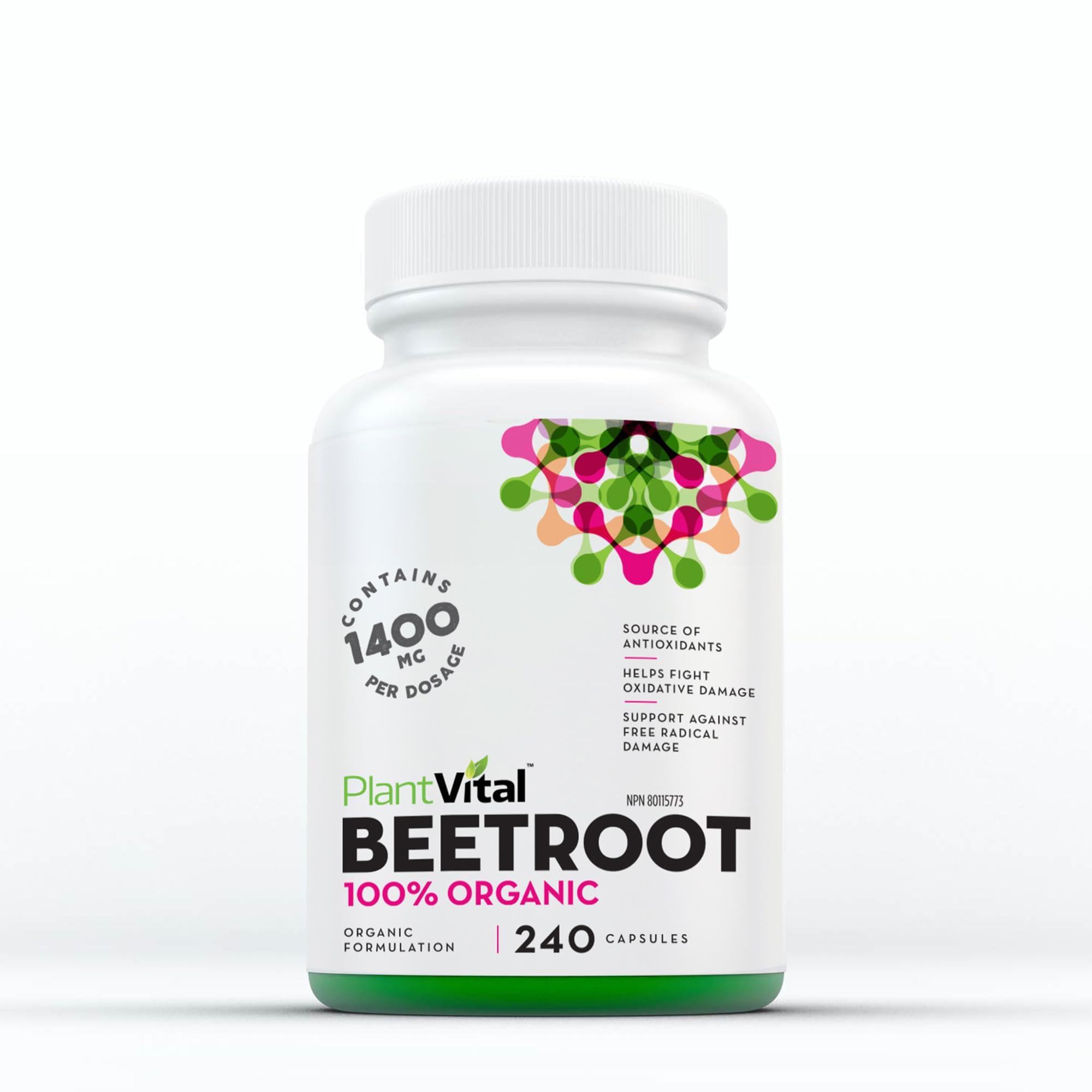 PlantVital Organic Beet Root Capsules - 1400mg Beet Root Powder, Beet ...