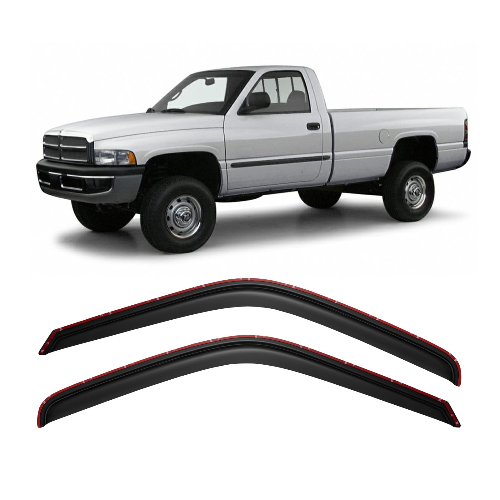 Cxdar Rain Guards Shield for 1994-2001 Dodge Ram 1500, Window Vent ...