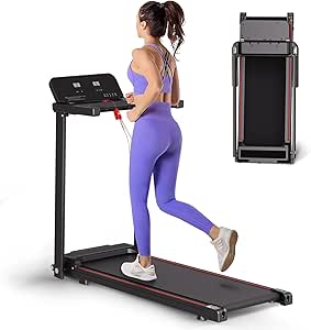 Amazon.com : Foldable Treadmill with Handles Treadmills for Home Small ...