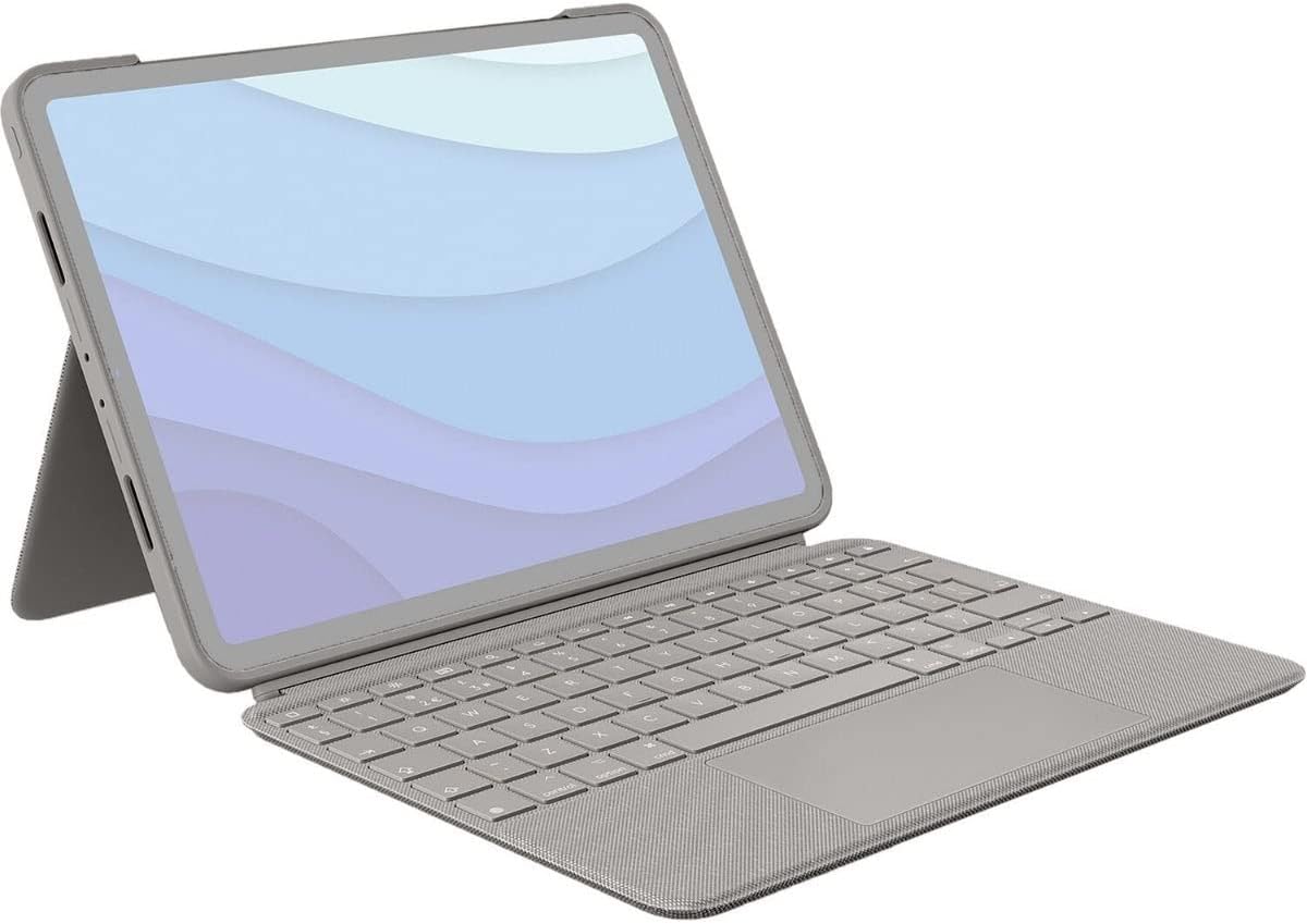 Logitech Combo Touch Keyboard Trackpad Case for iPad Pro 11-Inch, Sand ...