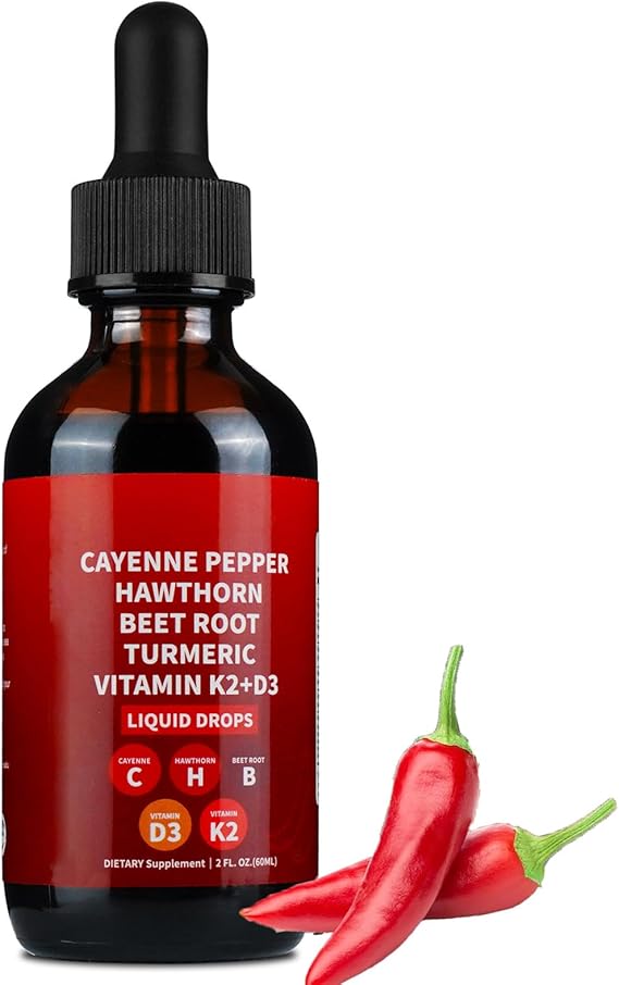 Amazon.com: Cayenne Pepper Drops, Cayenne Pepper Hawthorn Beet Root ...