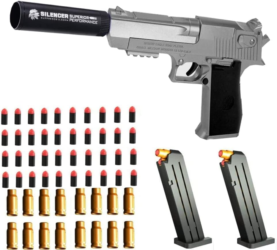 Buy Toy gun with soft bullets, toy gun with ejectable magazine and ...
