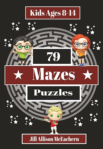 79 Maze Puzzle Book: 5 Different Puzzle Design For Kid's 8-14 ...