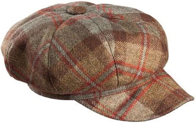 Olney Hats Anne 8 Piece Tweed Cap Ladies Russett or Sage 1-Size (Lodden ...