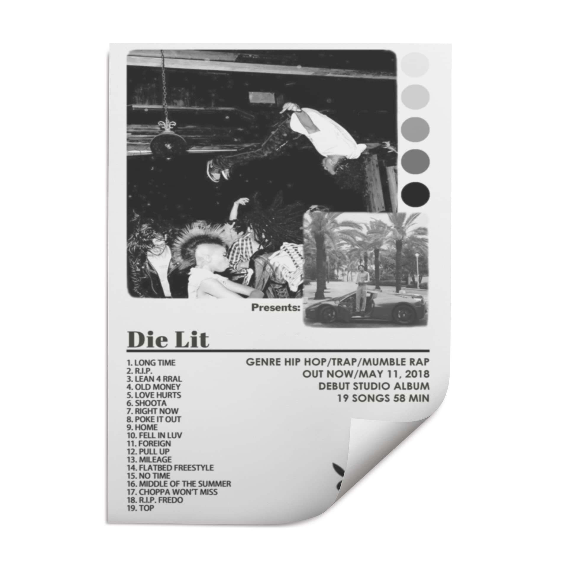 Buy Playboi Carti DIE LIT Album Cover Art Wall Canvas Pictures for ...