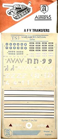 Amazon.co.jp: Almark decals 1/76 〜 1/72 アルマーク デカール UK製 TS3 イスラエル国防軍 ジープ ...