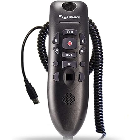 Amazon.com: Nuance PowerMic III Microphone for Dragon, Coiled Cord ...