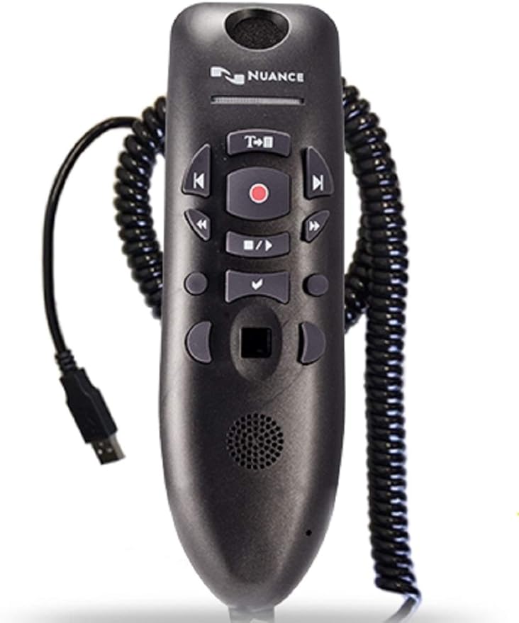 Amazon.com: Nuance PowerMic III Microphone for Dragon, Coiled Cord ...