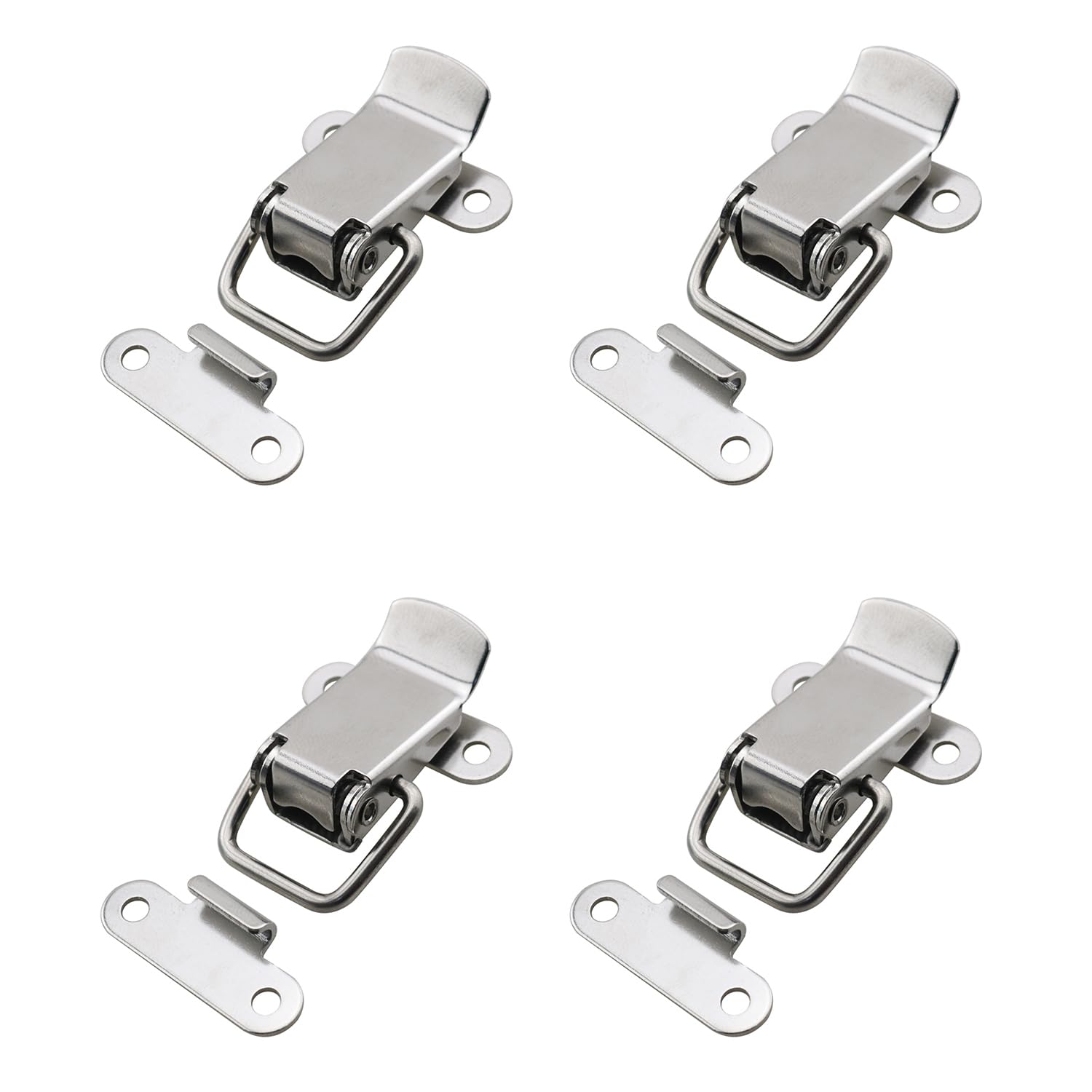 TAODAN 4PCS 47x38mm SUS 304 Stainless Steel Toggle Latch Butterfly Hasp ...