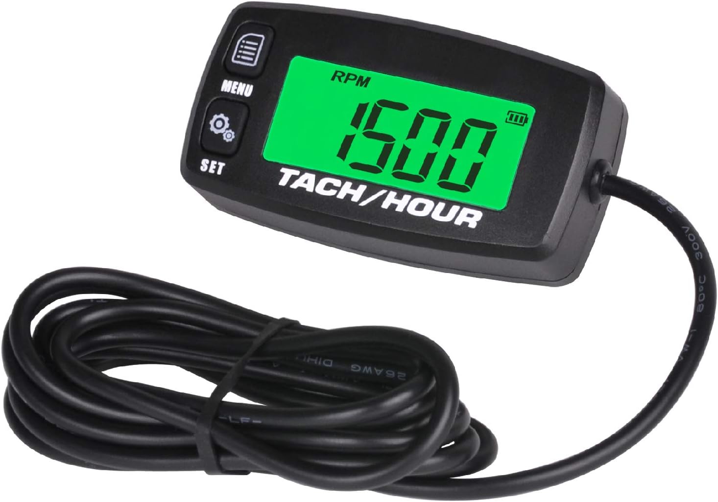 Amazon.com: RacingPowerSports Backlit Digital Tach Tachometer Hour ...