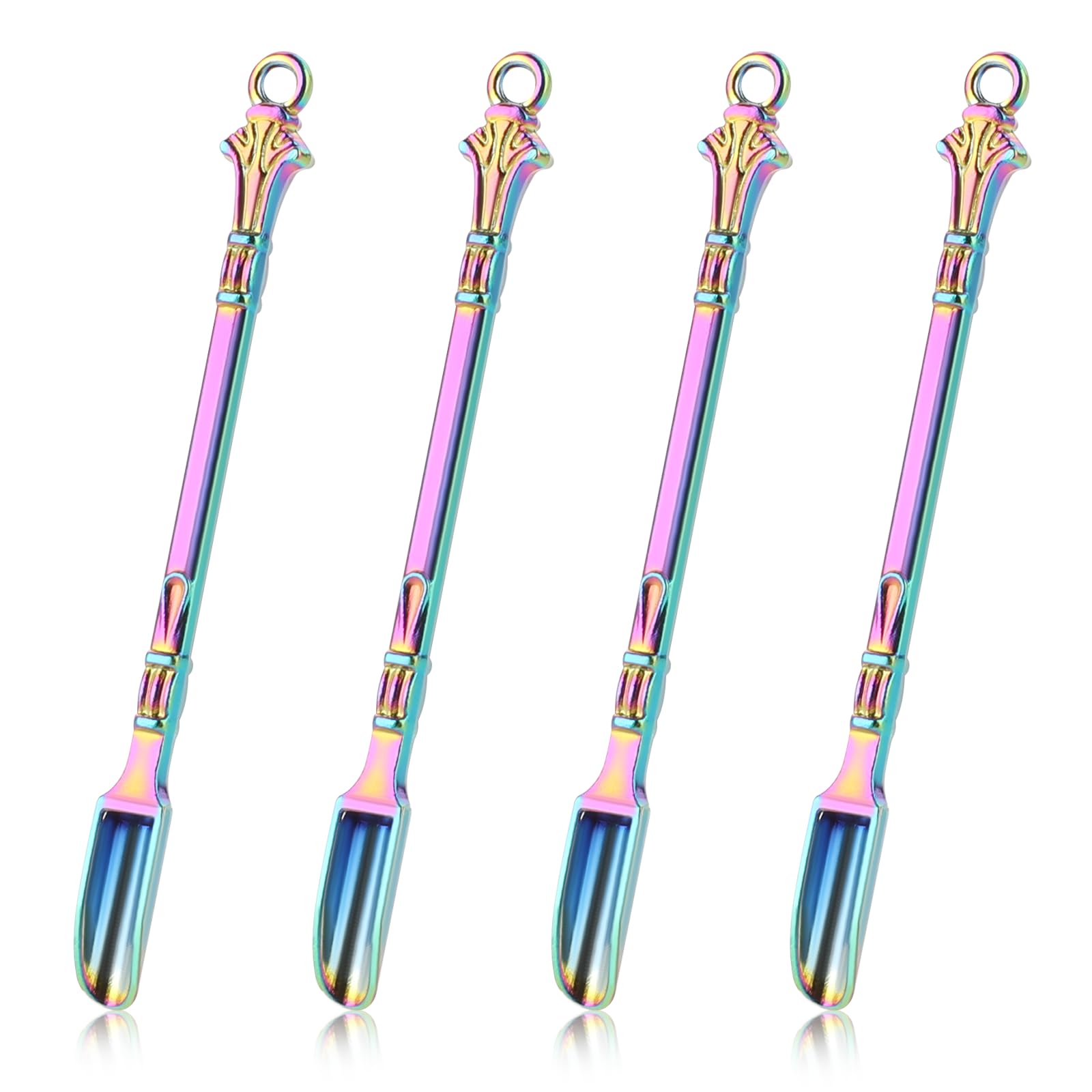 Amazon.com: Mini Spoons Set of 4 Mini Shovel Spice Spoon Small Spoons ...