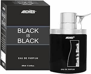 Archies Perfume - Eau De Parfum For Men Black Is Black Aura 100Ml (Pack ...
